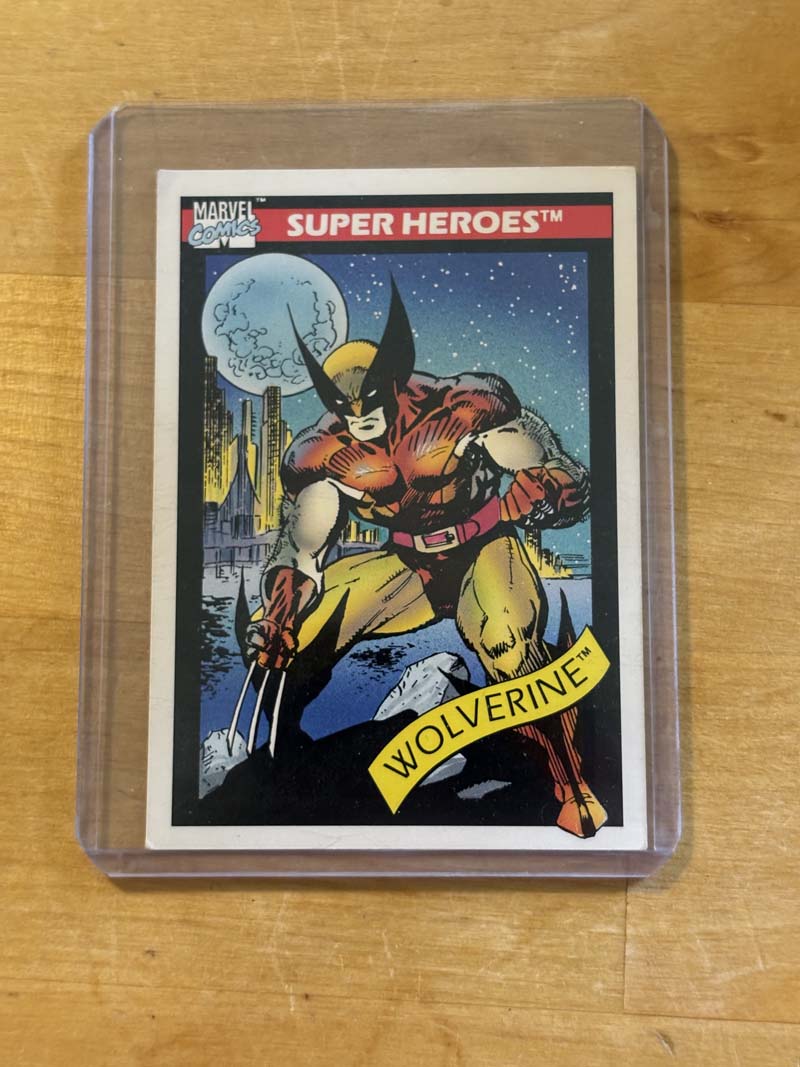 1990 Marvel Comics Wolverine Trading Card – Chips Shop